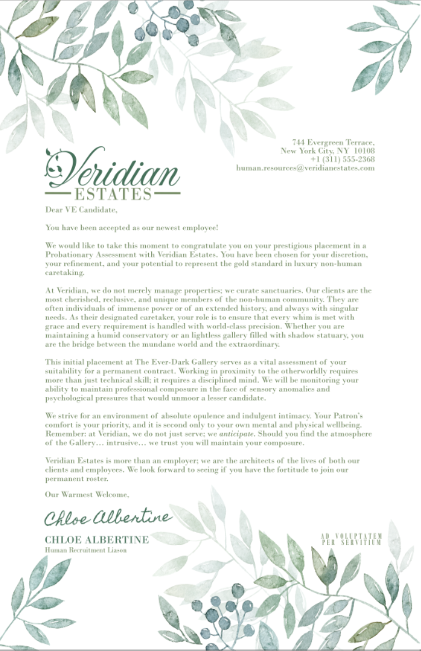 Rate [NSFW] Veridian Estates 000: Probationary Assessment by siren ...