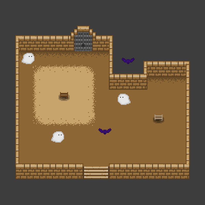 16x16 Sand Dungeon Tileset by TheSavvyCow