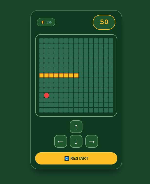 Snake Game | Classic Snake Template with Grid Movement by jjgame4