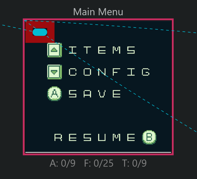 Menu/Inventory System for GB Studio by TOXWORKS