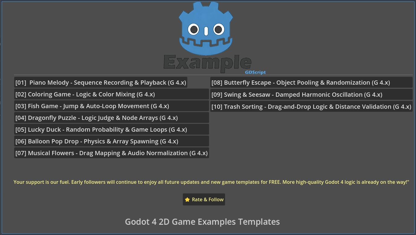 Update v1.21: Vol.1 (10-in-1) Collection Complete - Godot 4 Beginner ...