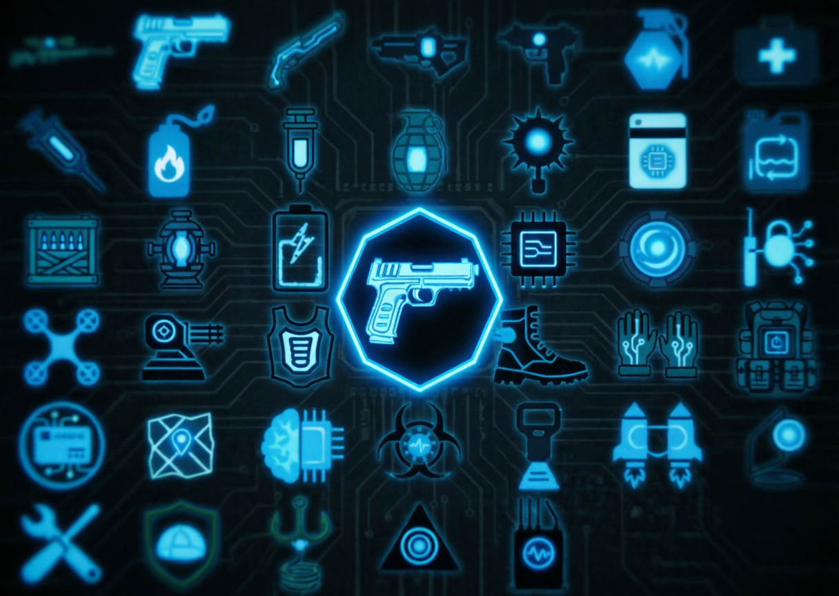 Cyber Inventory Mega Pack – 158 Loot Icons in 4 Neon Styles by Aura ...