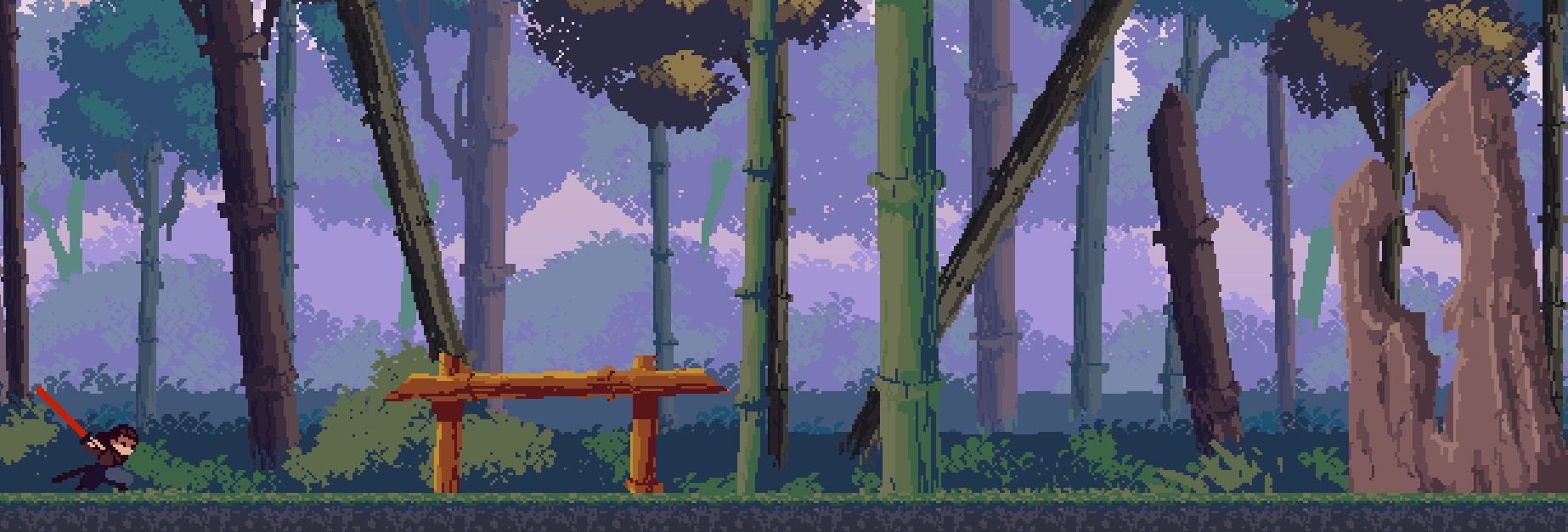 Mystic Bamboo Forest – 2D Platformer Asset Pack by Pozac