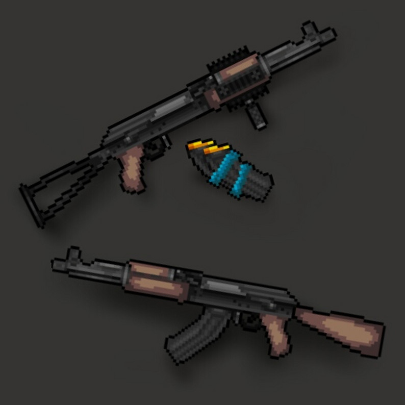 2D Pixel Art Weapons Pack by Fulanitox