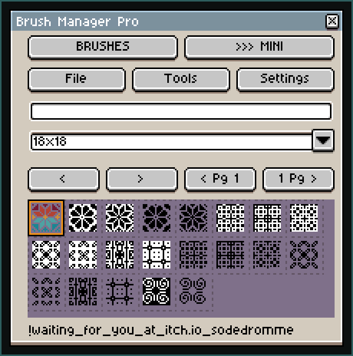 112+ Free Dithering Brushes & Patterns For Aseprite by sodedromme