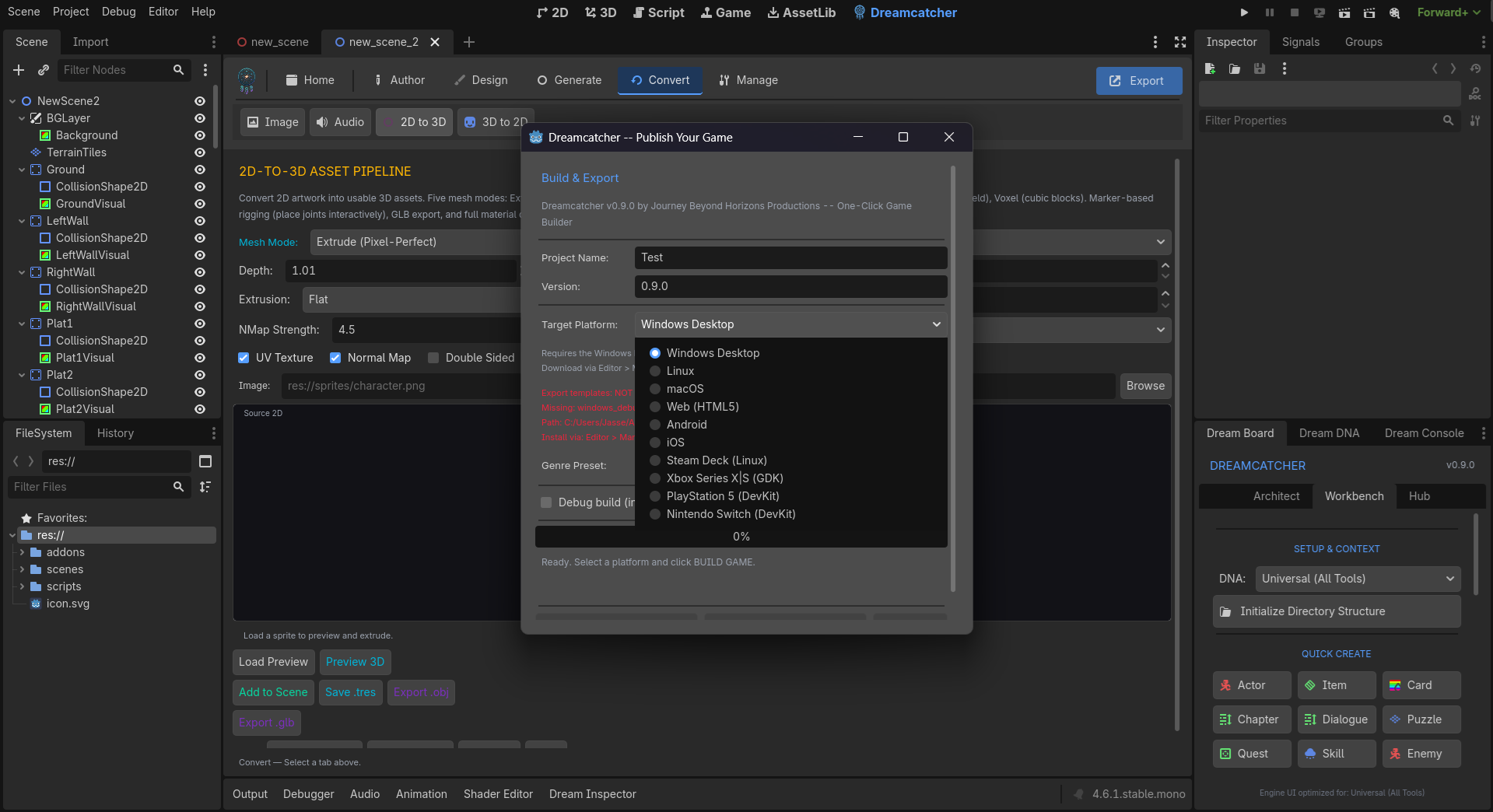 Dreamcatcher For Godot: Godot Game Creation Toolkit [Godot Plugin] by ...