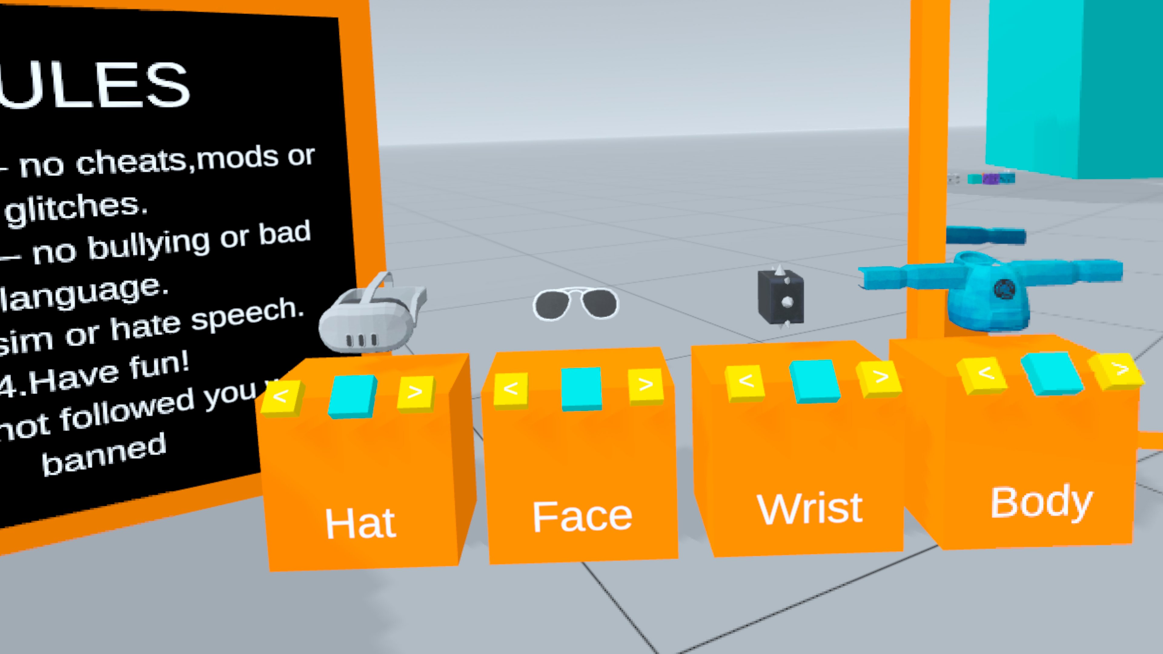 Gtag template demo area(if the camera glitches go in your meta menu ...