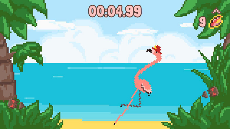 Tap Tap Flamingo by human inputs