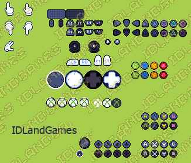 Pixel Controller Buttons by IDLandGames
