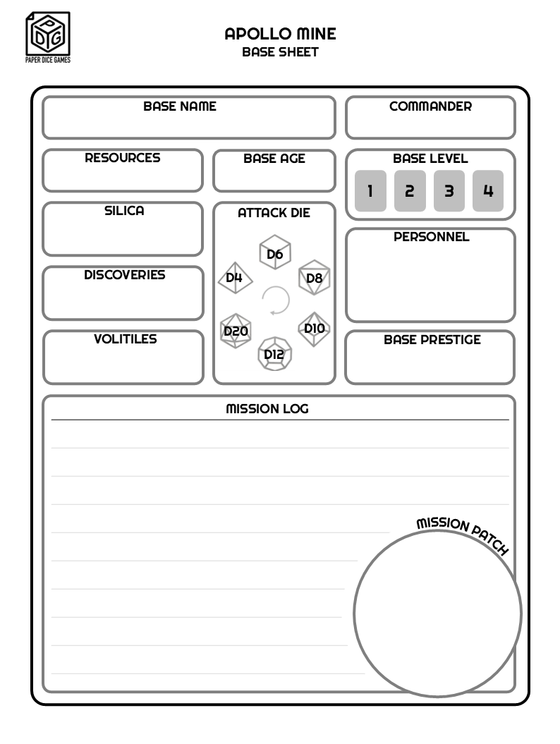 Apollo Mine: Join the Race for Space by Paper Dice Games