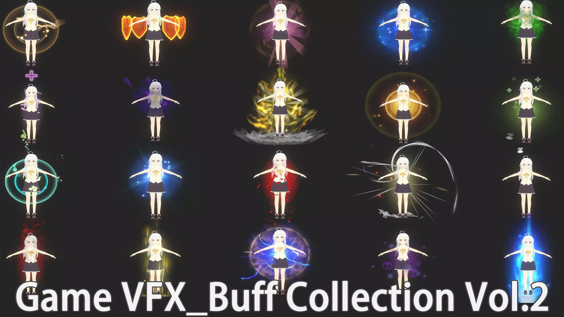Unity Game VFX - Character Aura Effects Pack by Eric Wang_Unity VFX Artist