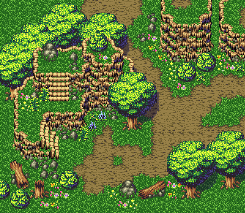 Free Pixel Art Tileset - Gentle Forest by Seliel the Shaper