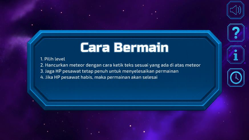 Meteor Typing Games by Rio Andriyat Krisdiawan