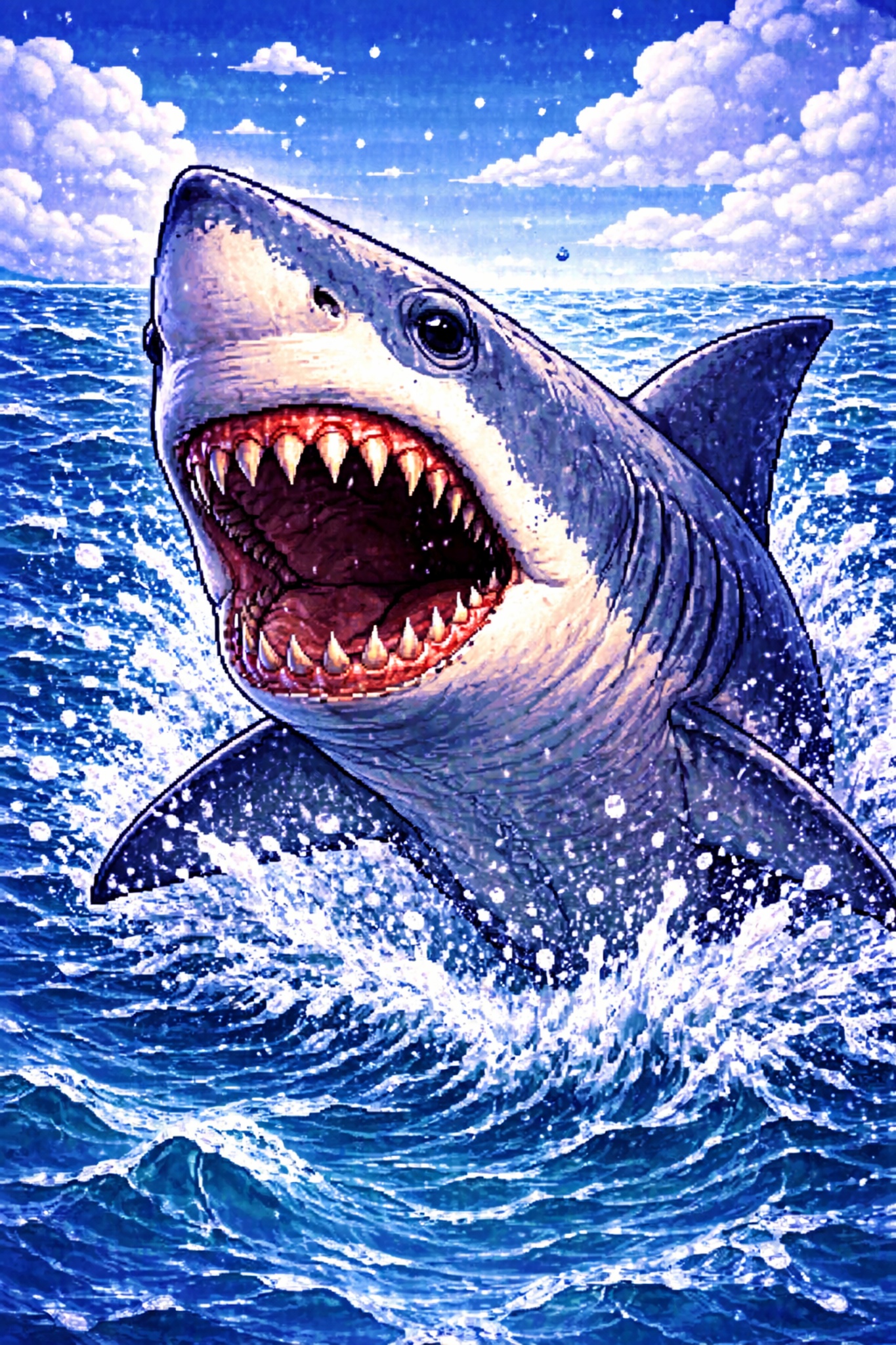 Animals pixel art - ocean by Shawn.Yao