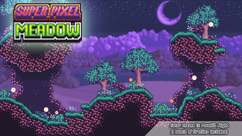 Super Pixel Meadow Launch! - Super Pixel Meadow Tileset by unTied Games
