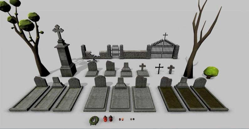 3D Graveyard Pack by Satik64
