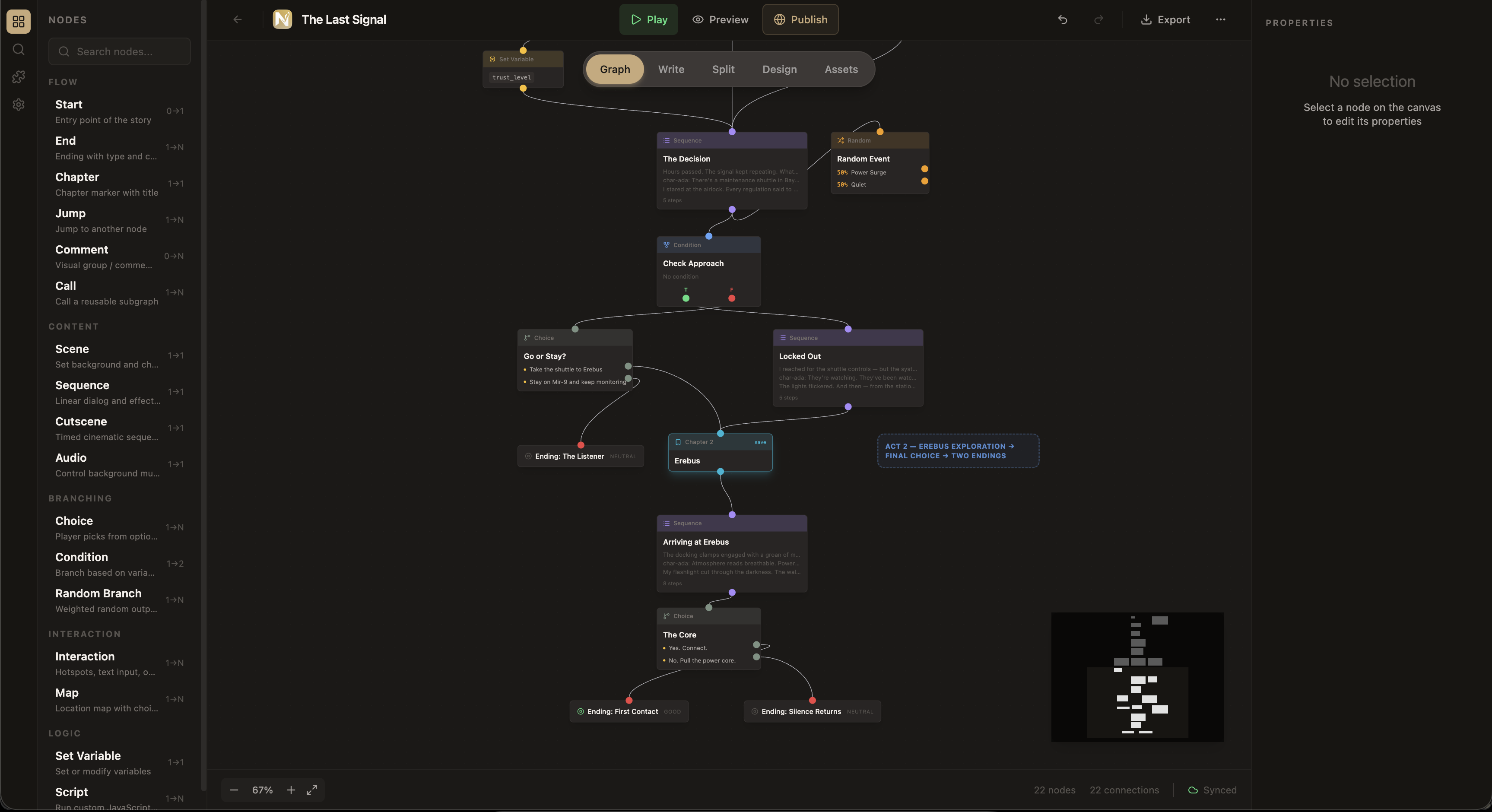 Nongine — No-Code Visual Novel Engine by glebthebread