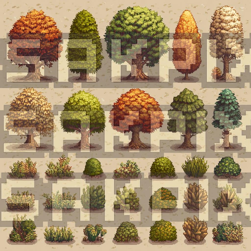 Cozy Farm Raw Tileset – Farming Asset Pack by SakPix