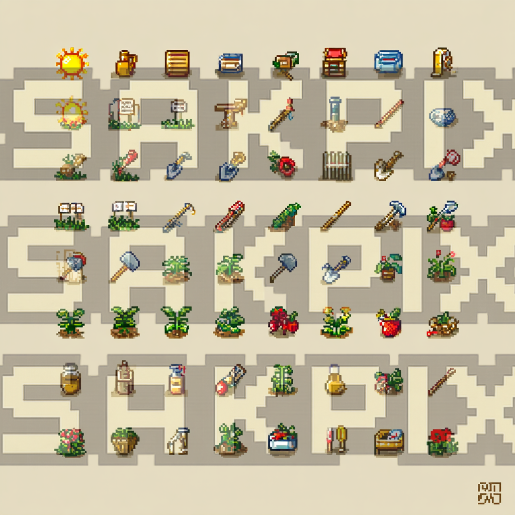 Cozy Farm Raw Tileset – Farming Asset Pack by SakPix