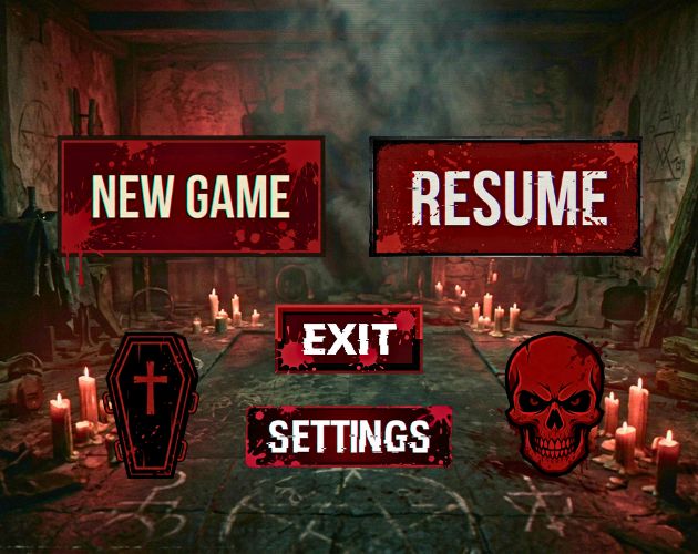Horror UI Pack - Dark Glitch Game Interface by Obscura Vox