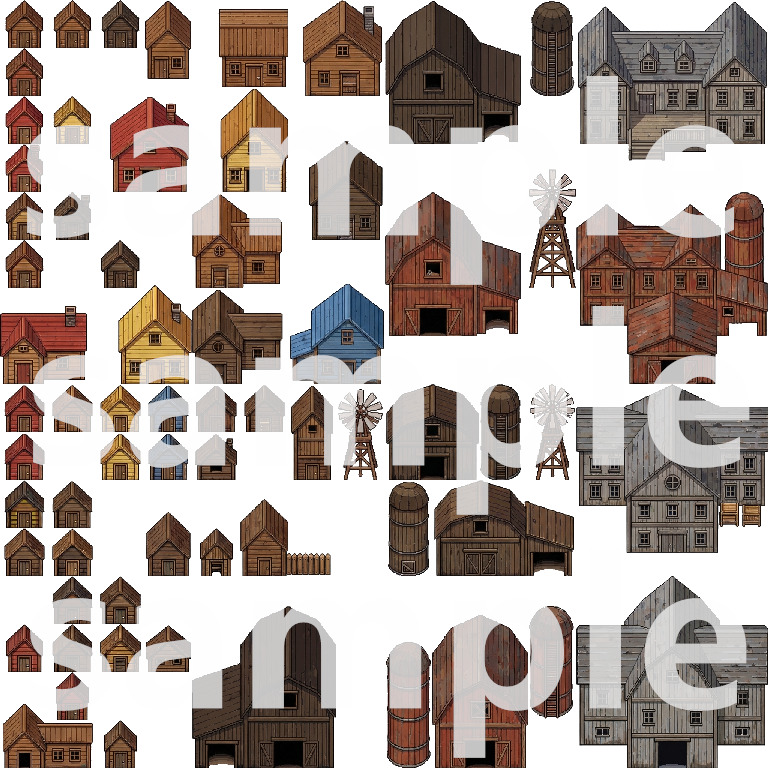 Farm Tileset - Pixel Art Farming Game Assets by Cute SCKR