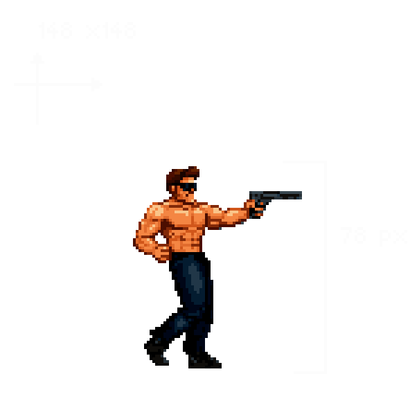 Terminator Soldier Retro – 2D Run & Gun Character Pack by Pozac