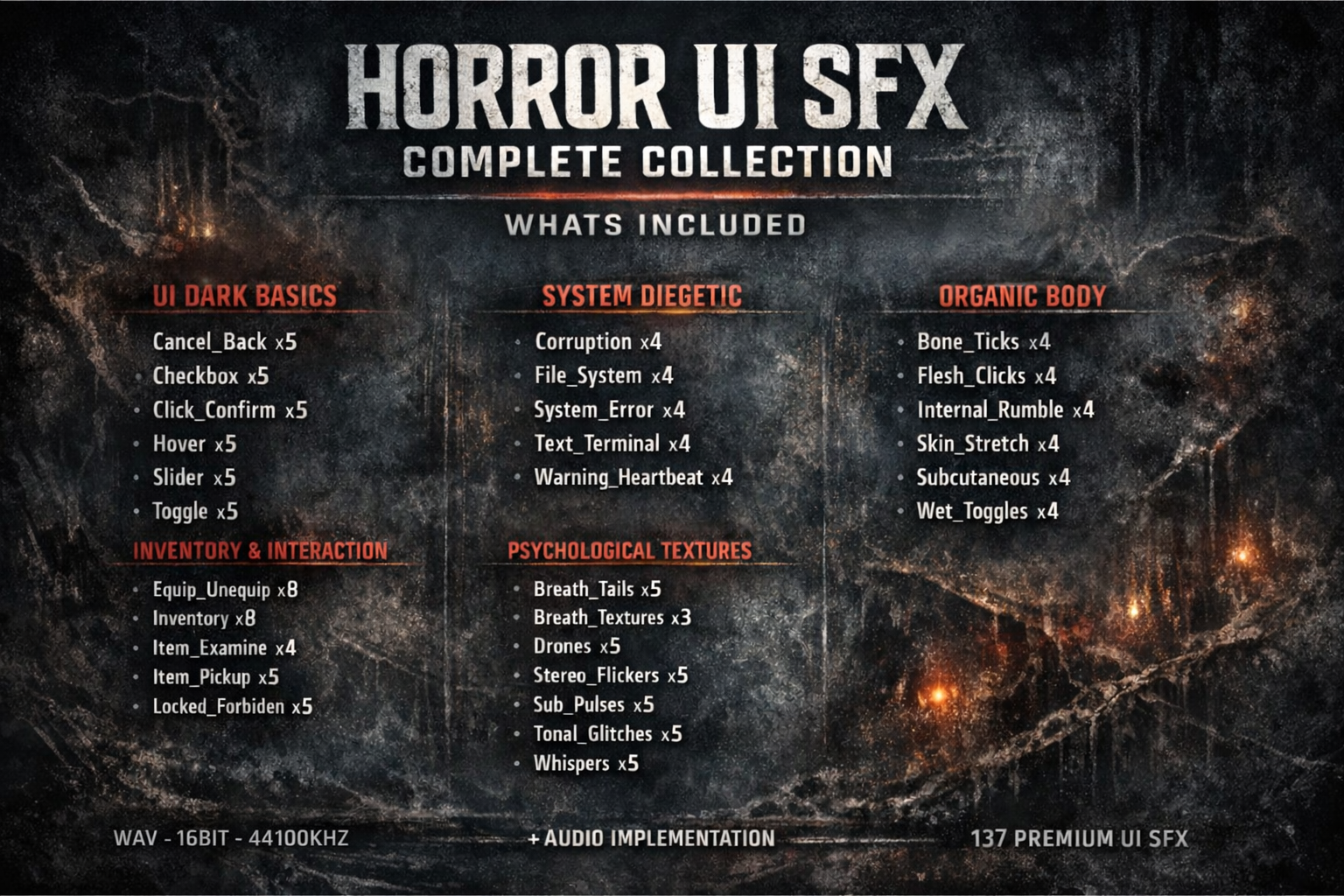 Horror UI SFX - Complete Collection by AngelBarat