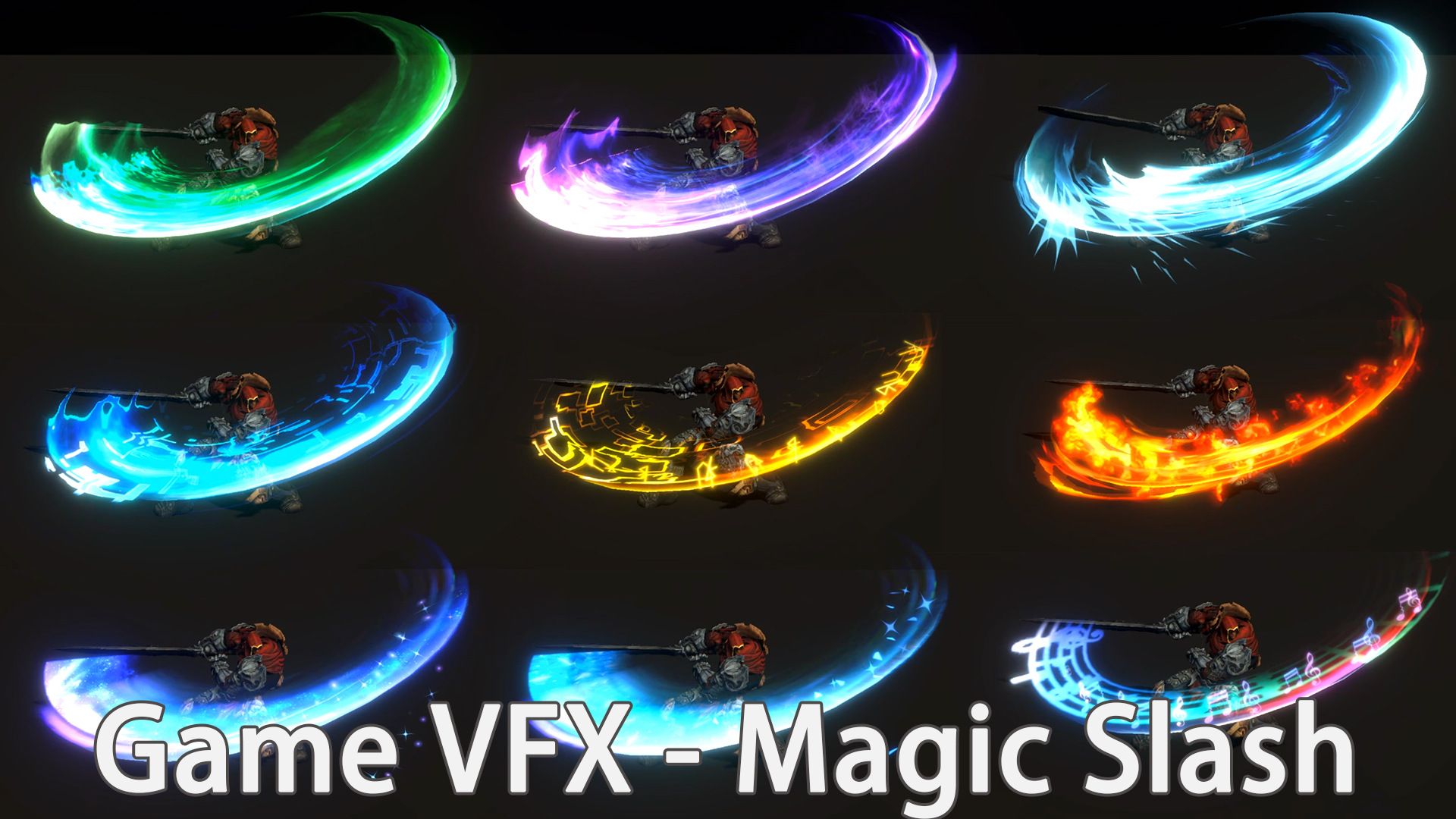 Unity Game VFX - Combat Slash & Trails Pack by Eric Wang_Unity VFX Artist