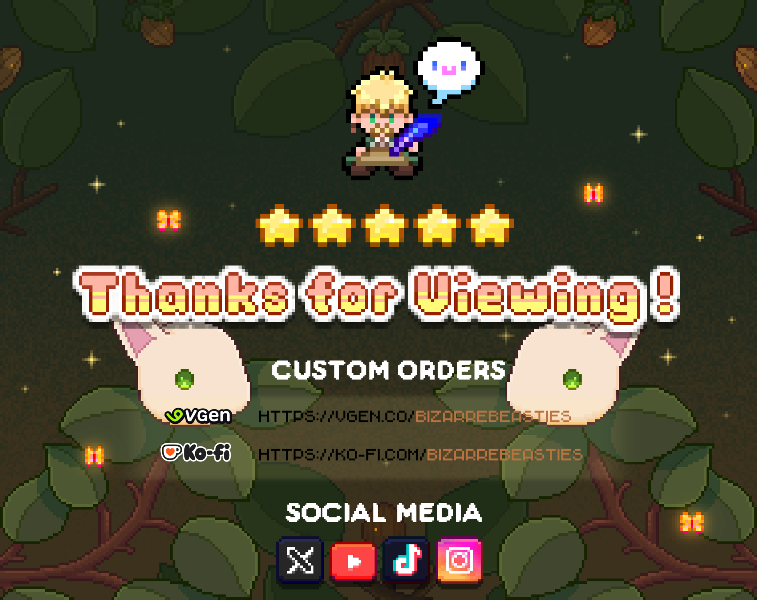 16 Pixel Art Social Media Icons Bundle by Bizarre Beasties