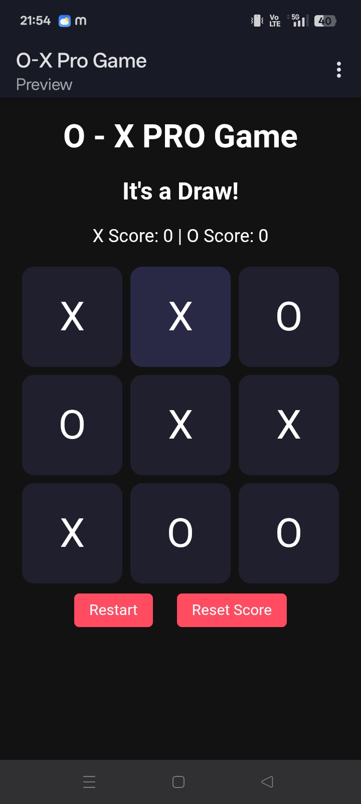 Ox pro - Tic toc toe by Ansh soni
