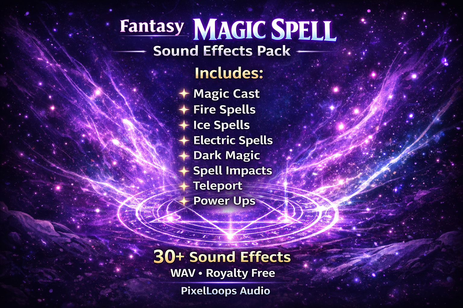 Fantasy Magic Spell Sound Effects Pack by PixelLoops Studio