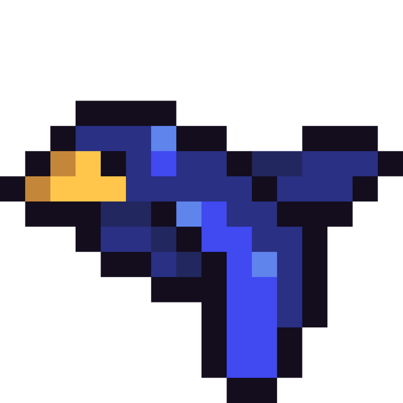 Pixel Art Bird 16x16 by ma9ici4n
