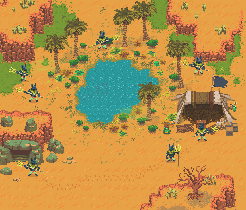 New Anubis character - Epic RPG World - Desert by RafaelMatos