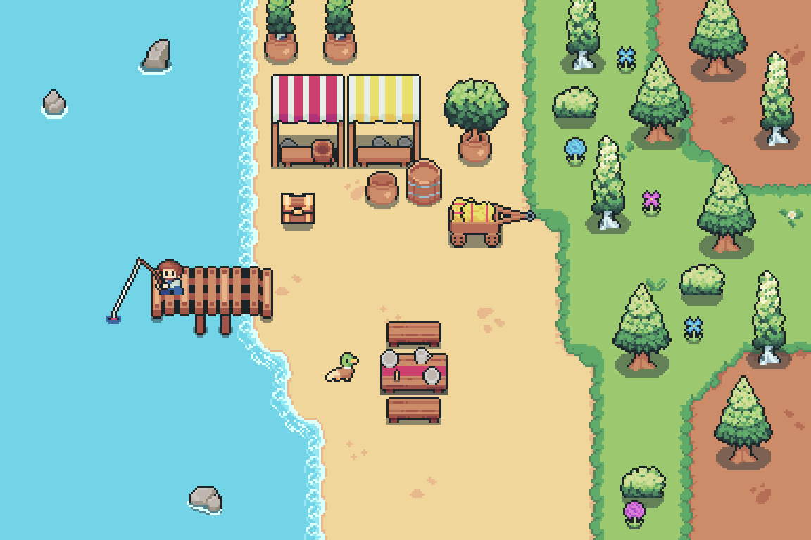 Update #3 Better Buildings and Towns - Pixel Farm RPG (16x16) Pixel Art ...