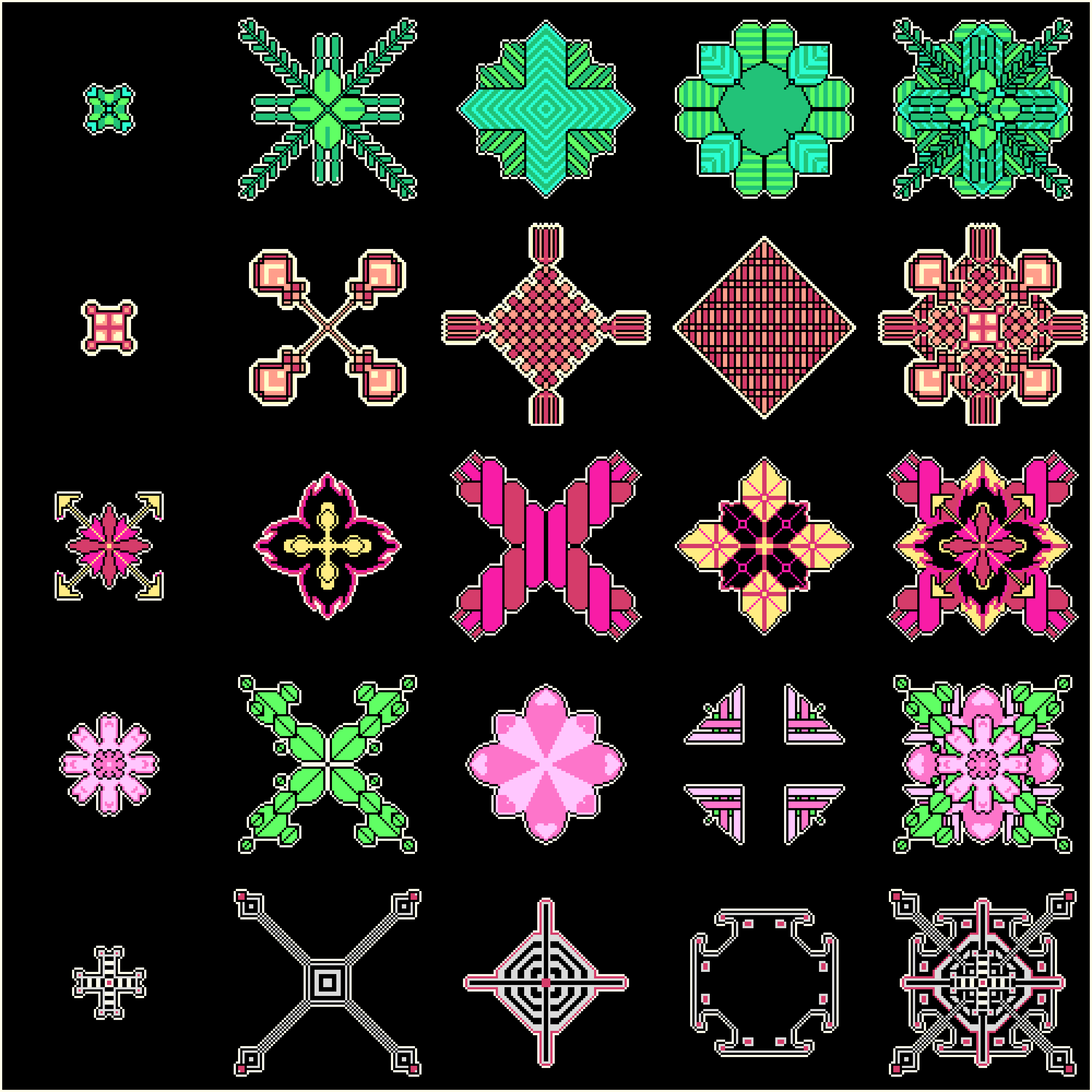 Pixel Mandala & Pattern Asset Pack by KOUYOUU