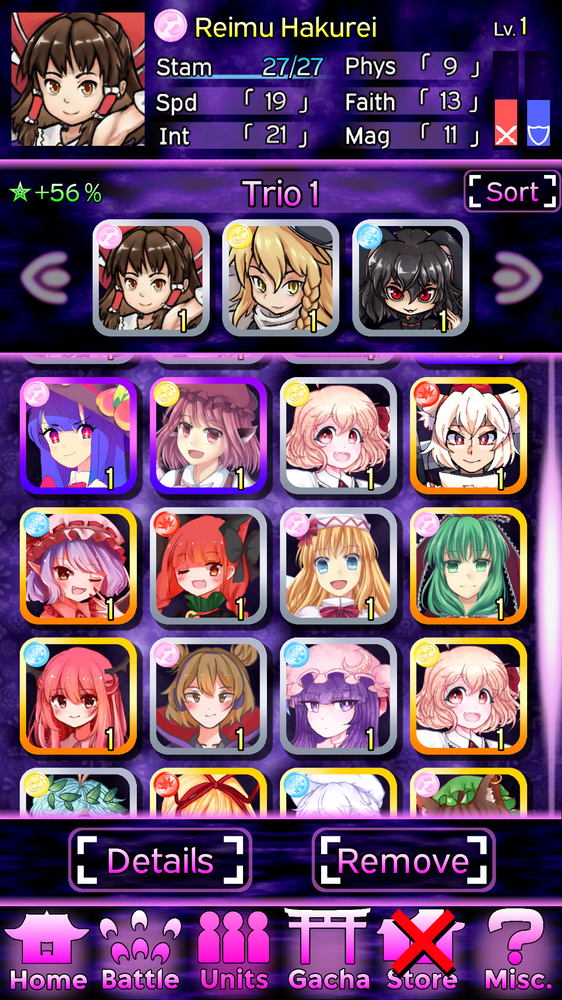 Touhou Battle Trios by PatchWorks