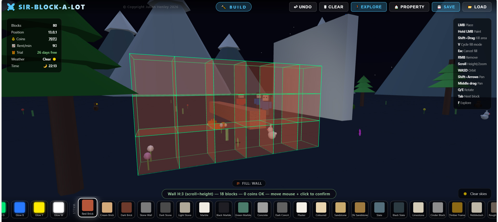 Sir Block-A-Lot - The 3D Sandbox Building Game by indieretrogames
