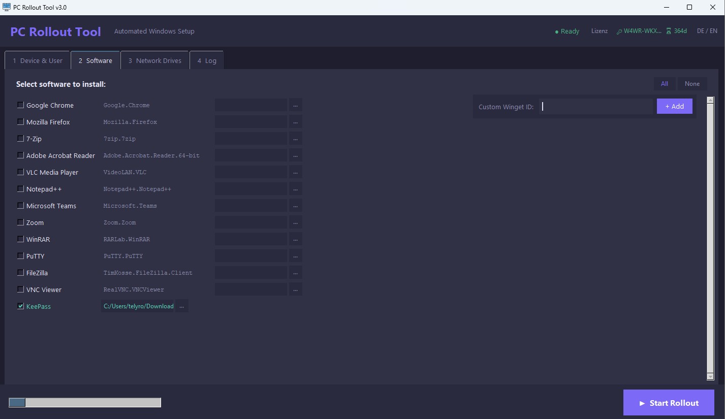 PC Rollout Tool v3.0 — Automated Windows Setup by TELYRO