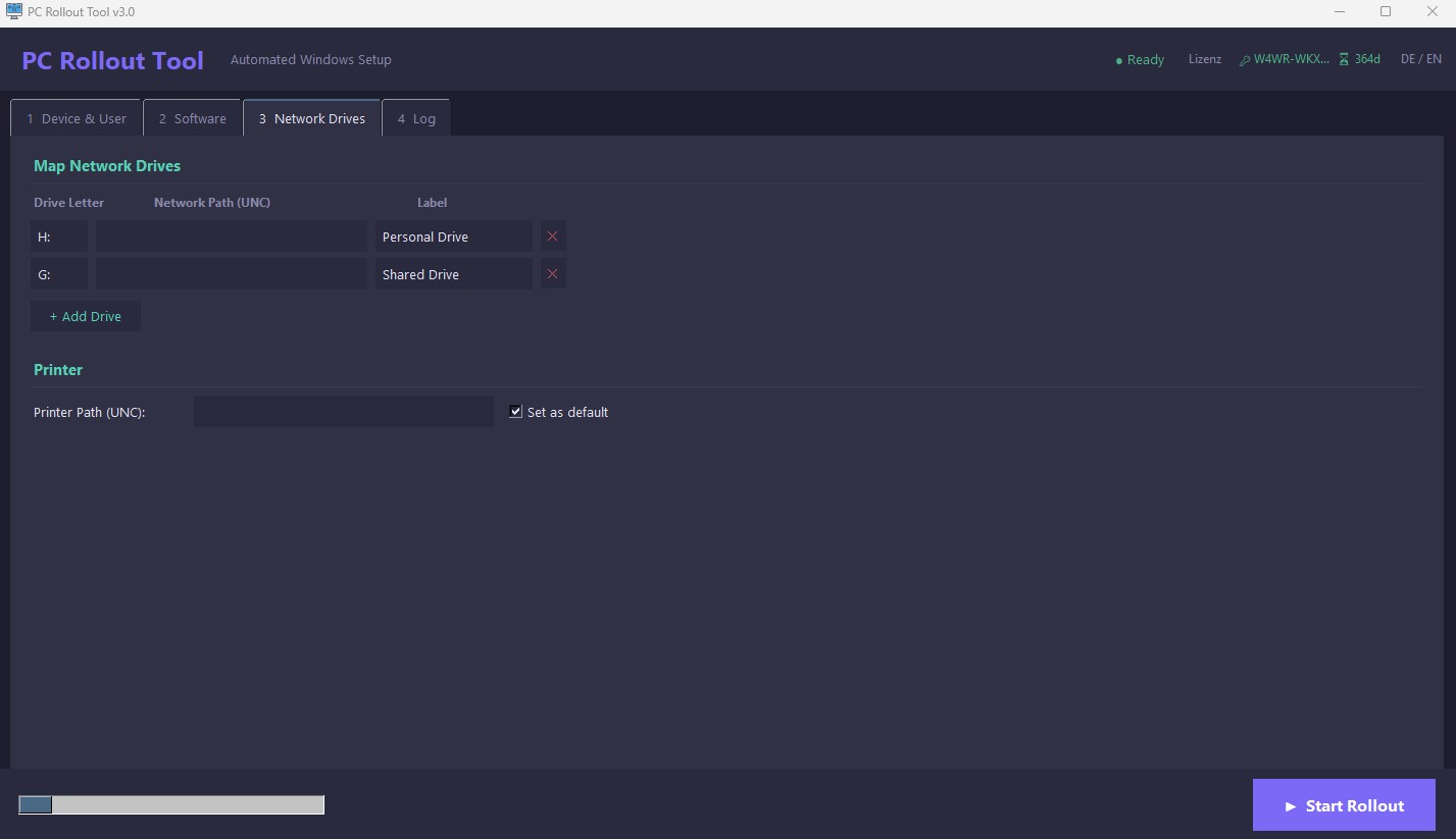 PC Rollout Tool v3.0 — Automated Windows Setup by TELYRO