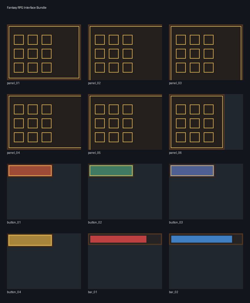 RPG Interface and Icons Mega Bundle by serhan885