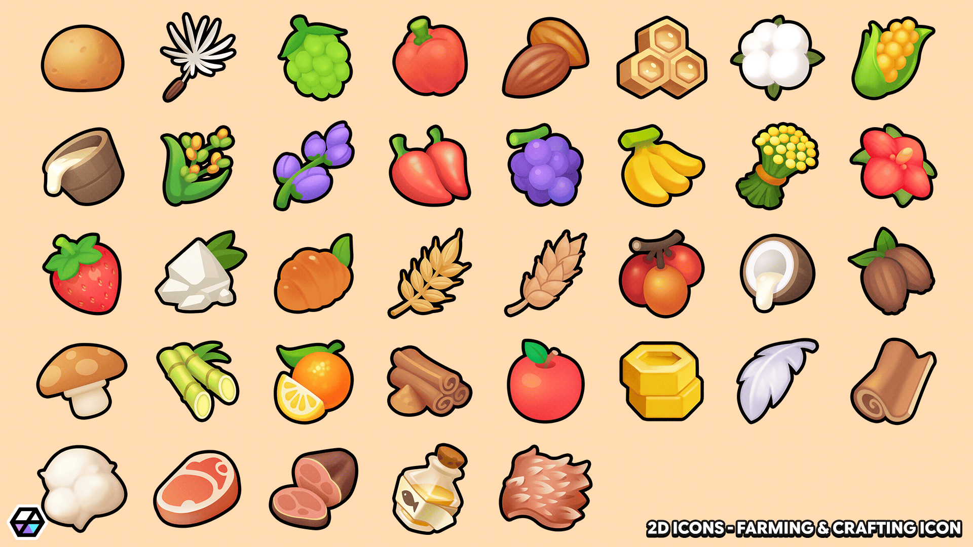 2D Icons - Farming & Crafting Icon - 2D Icons - Farming & Crafting Icon ...