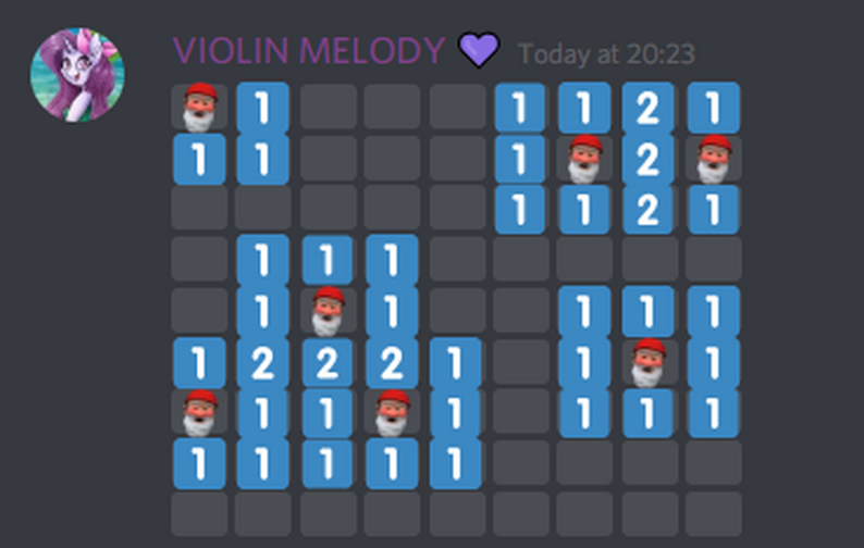 Discord Minesweeper Generator by MISS VIOLIN MELODY 💜