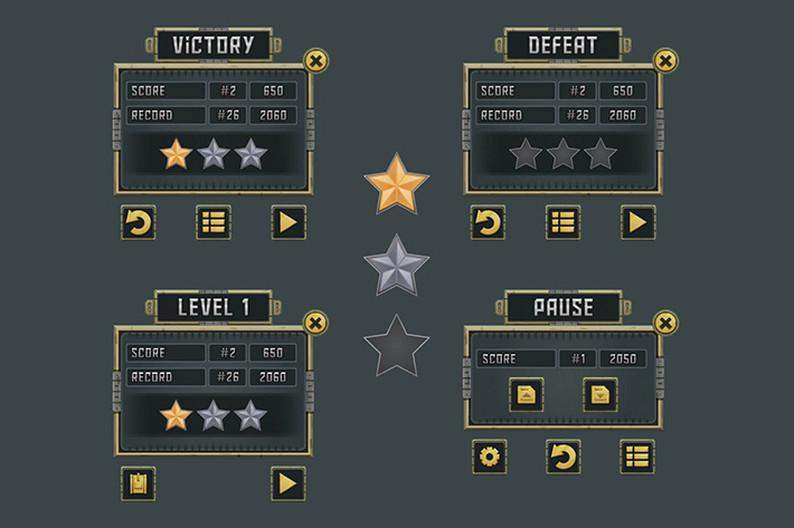 Top Down Tank GUI by Free Game Assets (GUI, Sprite, Tilesets)