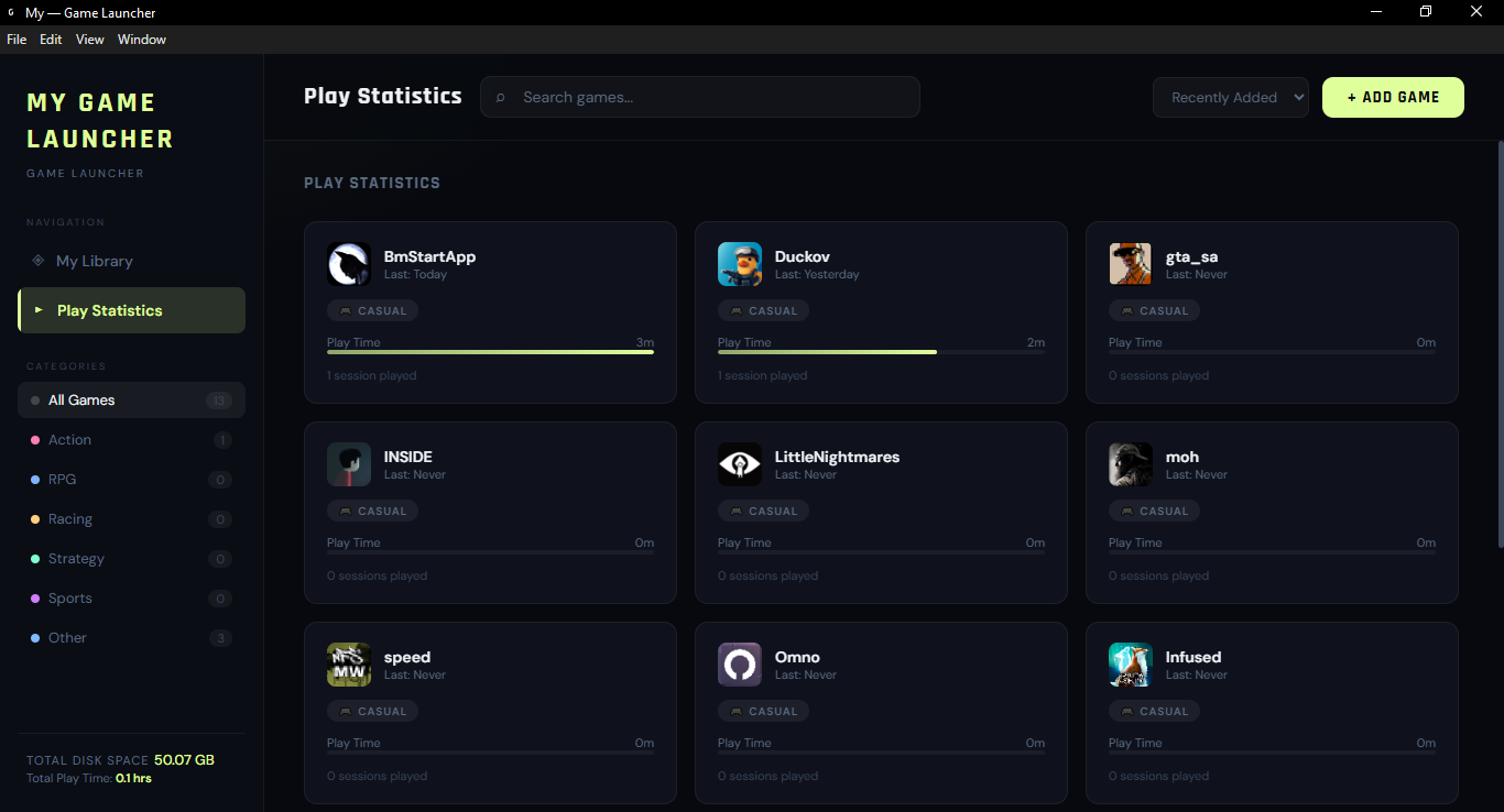 My Game Launcher - Professional Desktop Library by ReshenSan