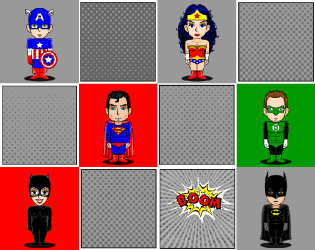 Superhero Memory Match by Ivan