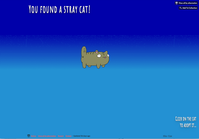 full itch CSS themes (for all of my game pages) by alienmelon