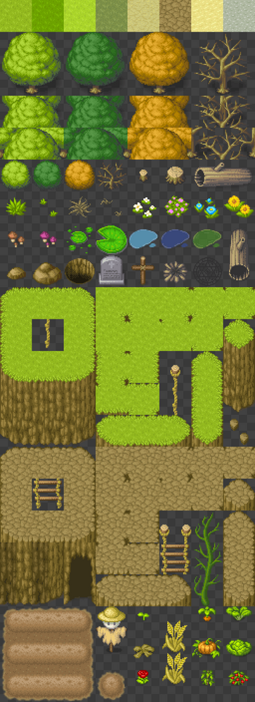 FREE RPG Tileset 32x32 by Pipoya