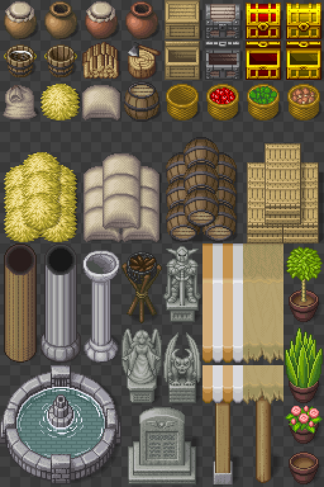 FREE RPG Tileset 32x32 by Pipoya