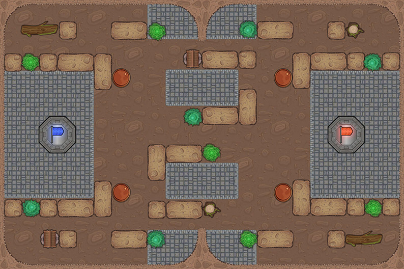 Top Down Tank 2D Kit by Free Game Assets (GUI, Sprite, Tilesets)