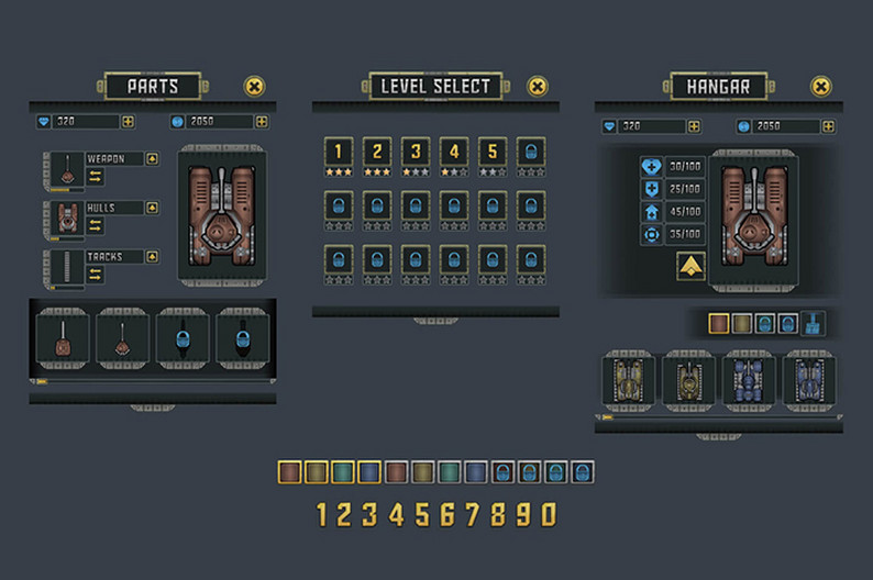 Top Down Tank 2D Kit by Free Game Assets (GUI, Sprite, Tilesets)